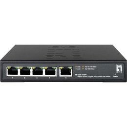 LevelOne GES-2105P Hilbert 5-Port Gigabit PoE Smart Switch