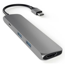 Satechi Type-C USB Passthrough HDMI Hub space gray