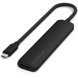 Satechi USB-C 6-in-1 Slim Multiport Adapter 4K Black
