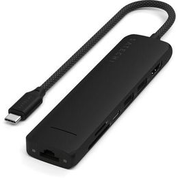 Satechi USB-C 7-in-1 Slim Multi Port Adapter Ethernet Black