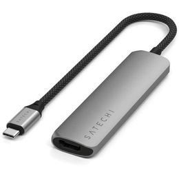 Satechi USB-C 4-in-1 Slim Multiport Adapter 4K Space Grey
