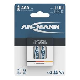 12x4 Ansmann NiMH Akku 1100 Micro AAA 1050 mAh