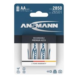 12x4 Ansmann NiMH Akku 2850 Mignon AA 2650 mAh