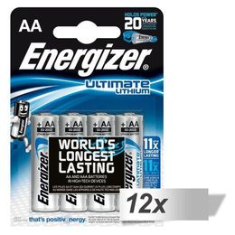 12x4 Energizer Ultimate Lithium Mignon AA LR 6 1,5V