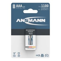 12x2 Ansmann NiMH Akku 1100 Micro AAA 1050 mAh