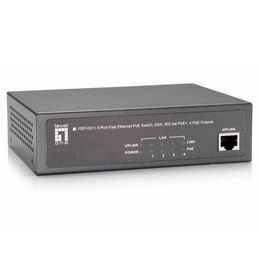 LevelOne FEP-0511 5-Port-Fast Ethernet-PoE-Switch