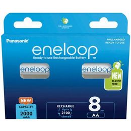 1x8 Panasonic Eneloop Mignon AA 2000mAh Ni-MH BK-3MCDE/8BE