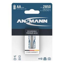 12x2 Ansmann NiMH Akku 2850 Mignon AA 2650 mAh
