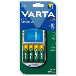 Varta LCD Charger 12V USB inkl. 4 Akkus 2600 mAh Mignon AA