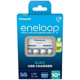 Panasonic Eneloop Basic Charger USB BQ-CC61 inkl. 4xAA 2200mAh