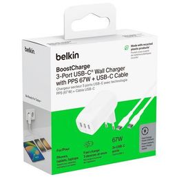 Belkin BOOST Charge USB-C 67W 3xUSB-C + Kabel WCC002vf2MWH-B6