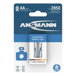 12x2 Ansmann NiMH Akku 2850 Mignon AA 2650 mAh DIGITAL