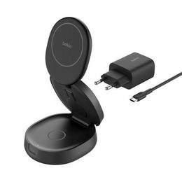 Belkin Boost Charge klappb. mag. 3-in-1 Lades. Qi2 sw. WIZ034kqBK