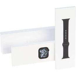 Apple Watch 11 42mm GPS Alu S/M Sportarmband diamantschwarz/sch