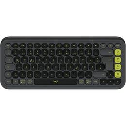 Logitech POP Icon Combo Wireless Tastatur-und-Maus-Set Gr&uuml;ngrau