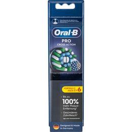 Oral-B Aufsteckb&uuml;rsten schwarz ProCrossAction CleanMaximizer6er