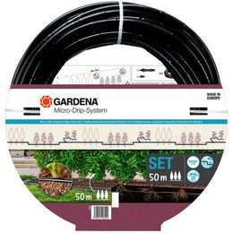 Gardena Micro-Drip-System Set Hecke/Str&auml;ucher 50m