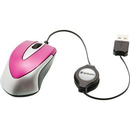 Verbatim Go Mini Optical Travel Mouse Hot Pink 49021