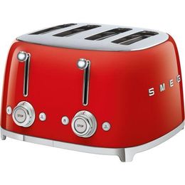 Smeg TSF03RDEU 4-Schlitz-Toaster Rot