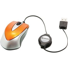 Verbatim Go Mini Optical Travel Mouse Volcanic Orange 49023