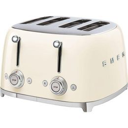 Smeg TSF03CREU 4-Schlitz-Toaster Creme