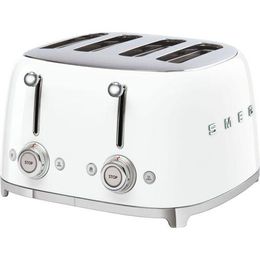 Smeg TSF03WHEU 4-Schlitz-Toaster Wei&szlig;