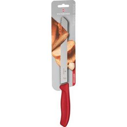 Victorinox Swiss Classic 21cm Brotmesser Wellenschliff rot