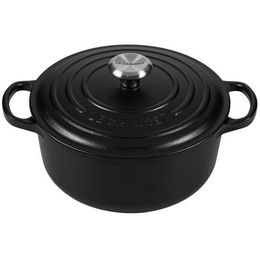 Le Creuset Signature Br&auml;ter rund 20 cm schwarz