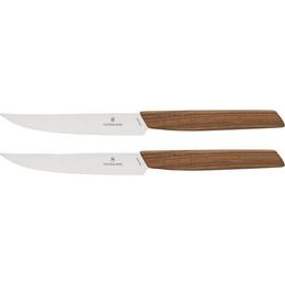 Victorinox Swiss Modern Steakmesserset Nussbaumholz 2 tl