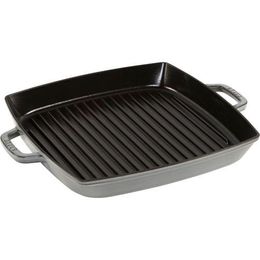 Staub Grillpfanne induktion quadratisch 33cm Graphit-grau