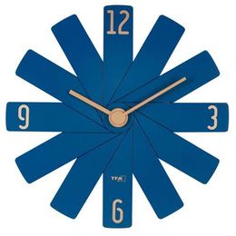 TFA Clock in the box blau Wanduhr
