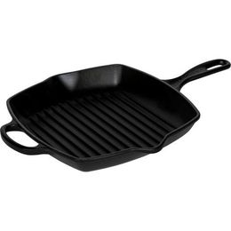 Le Creuset Grillpfanne Gusseisen Quad. Schwarz 26 cm
