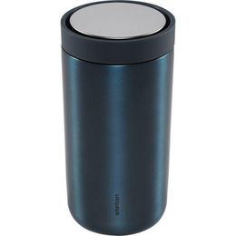 Stelton To Go Click Becher 0,2 l Dark Blue/Metallic