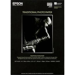 Epson Traditional Photo Paper seidenmatt A 4, 25 Blatt, 330 g