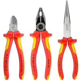 Knipex Elektro-Paket 3-teilig Kombi-,Flachzange + Seitenschn.