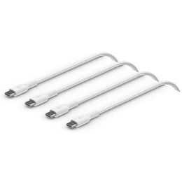 1x2 Belkin geflocht. PVC Kab. 1m USB-C/USB-C wei&szlig; CAB004bt1MWH2PK
