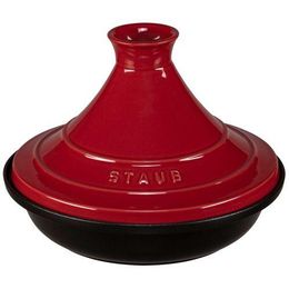 Staub Tajine 28cm rund Gusseisen rot