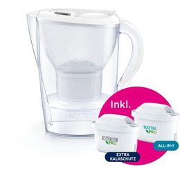 Brita Marella wei&szlig; inkl. 1x ALL-in-1, 1x Extra Kalk