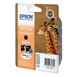 Epson Tintenpatrone Twinpack sw T 071 High Capacity T 0711H