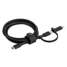 Belkin BOOST CHARGE 2-in-1 Kabel USB-C/Lig.1,5m sw.CAC003hq1.5MBK