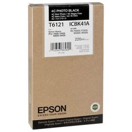 Epson Tintenpatrone photo black T 612 220 ml T 6121