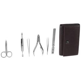 Zwilling Manik&uuml;re Pedik&uuml;re Set 7tlg. mit Nagelknipser, Leder