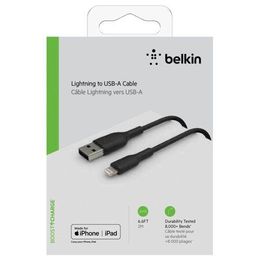 Belkin Lightning Lade/Sync Kabel 2m, PVC, schwarz, mfi zert.
