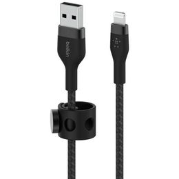 Belkin Flex Lightning/USB-A 1m mfi zert., schwarz CAA010bt1MBK