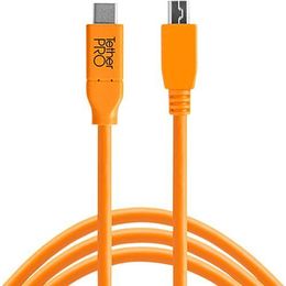 TETHER TOOLS USB-C zu 2.0 Micro- B 5-Pin 4,60m orange