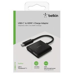Belkin USB-C auf HDMI-Adapter 60W PD, schwarz AVC002btBK