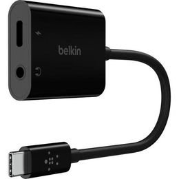 Belkin RockStar 3,5mm Audio- und USB-C Ladeadap.schw. NPA004btBK