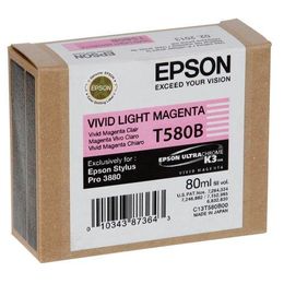 Epson Tintenpatrone vivid light magenta T 580 80 ml T 580B