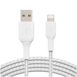 Belkin Lightning Lade/Sync Kabel 3m, ummantelt, mfi zert, wei&szlig;