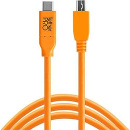TETHER TOOLS USB-C zu 2.0 Mini B 5-Pin 4,60m orange